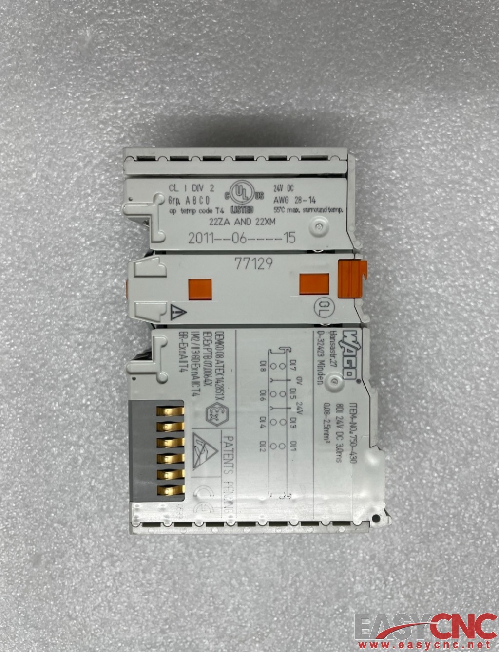 EASYCNC ONLINE SHOPPING 750-430 WAGO 24VDC 8-Channel Digital Input ...
