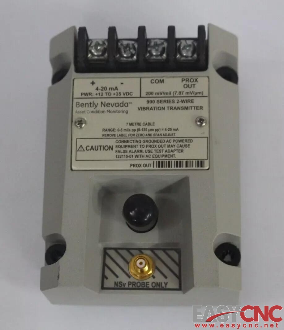 EASYCNC ONLINE SHOPPING 990-05-70-01-05 Bently Nevada 990 Series 2 Wire Vibration Transmitter Used