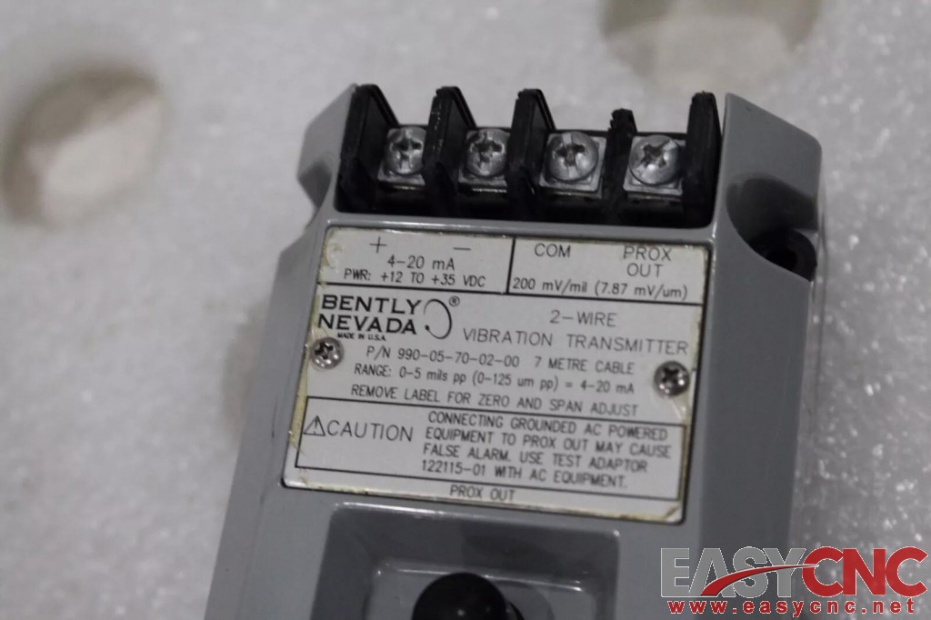 EASYCNC ONLINE SHOPPING 990-05-70-02-00 Bently Nevada 2 Wire Vibration Transmitter Used