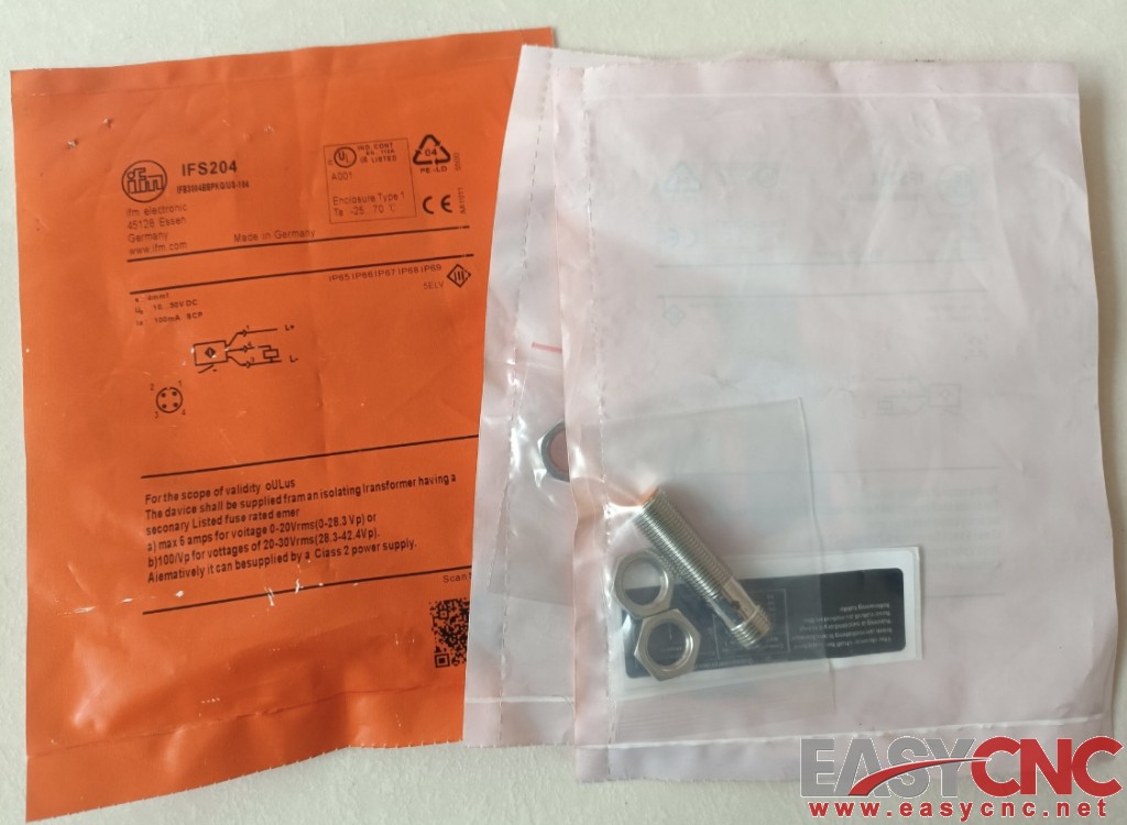 EASYCNC ONLINE SHOPPING IFS204 IFM Inductive Sensor Proximity Switch New