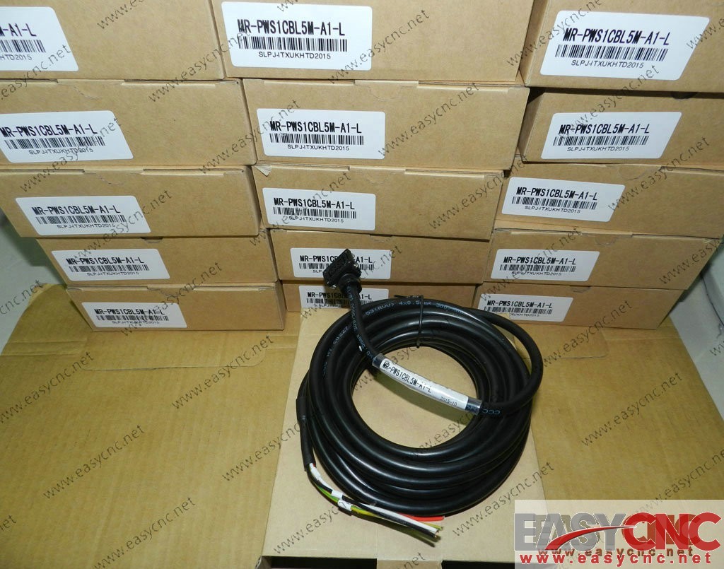 EASYCNC ONLINE SHOPPING MR-PWS1CBL5M-A1-L Motor Power Supply Cables MR ...